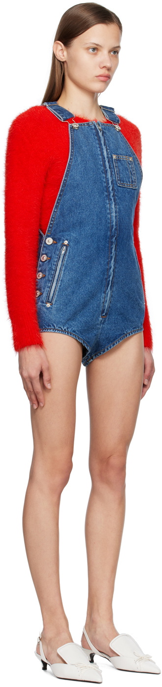 Pushbutton Blue Denim Overalls Pushbutton