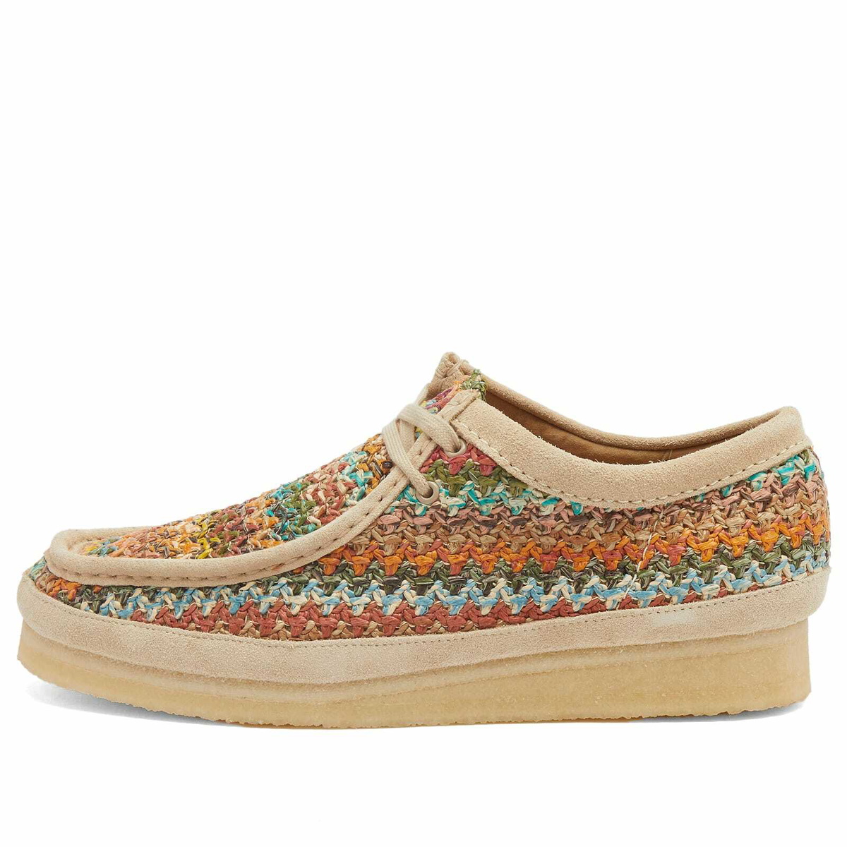 Clarks Originals Men's Wallabee in Multi Raffia Clarks Originals