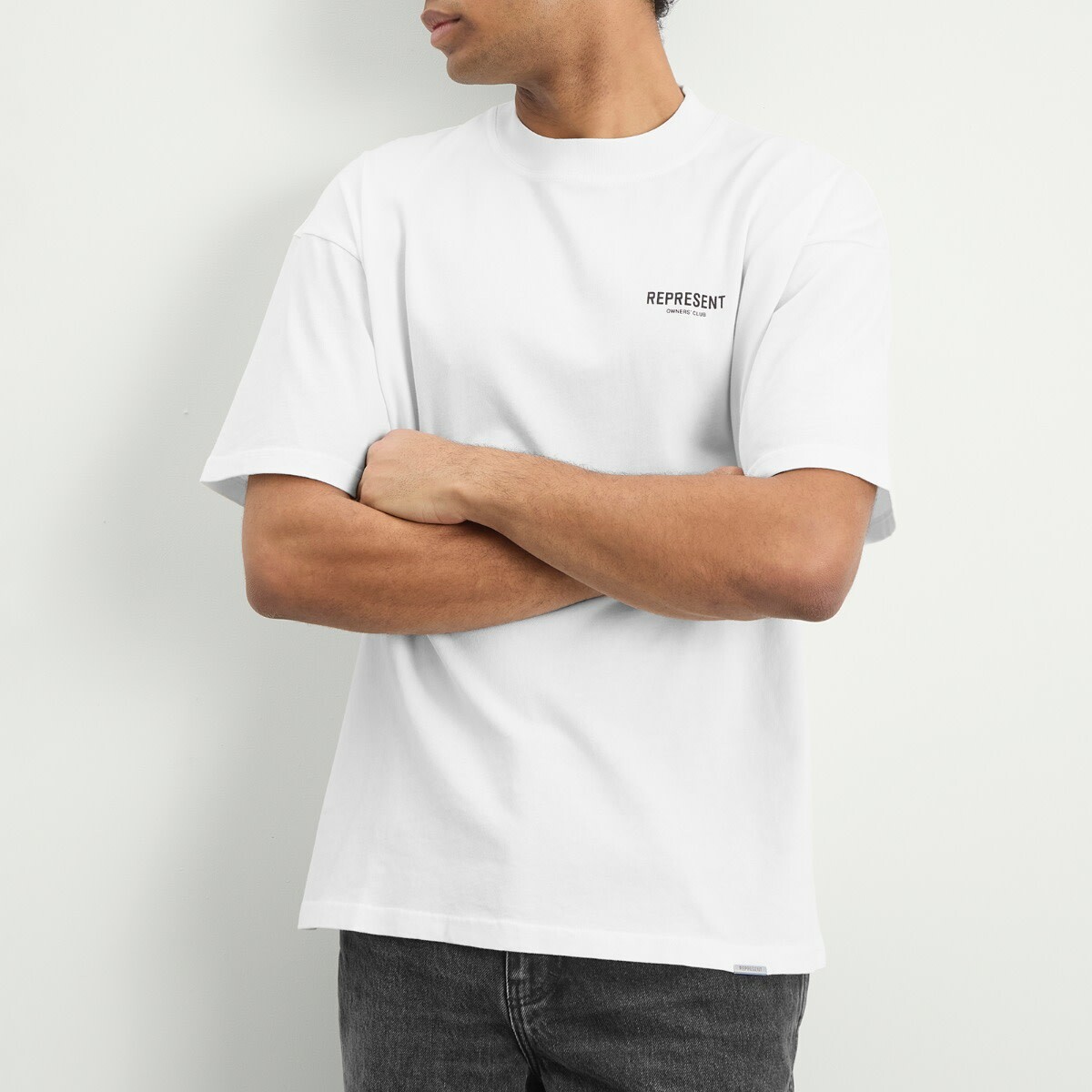 Represent Men's Owners Club T-Shirt in Flat White Represent