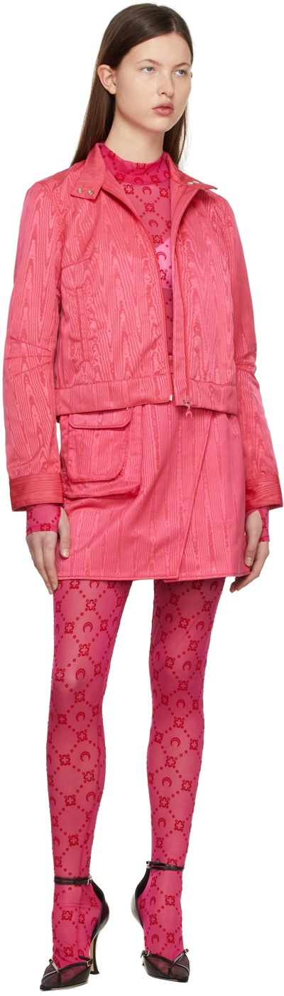 Marine Serre Pink Recycled Polyester Jacket Marine Serre