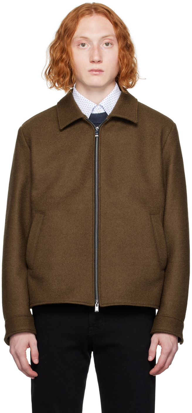 BOSS Brown Slim-Fit Jacket BOSS