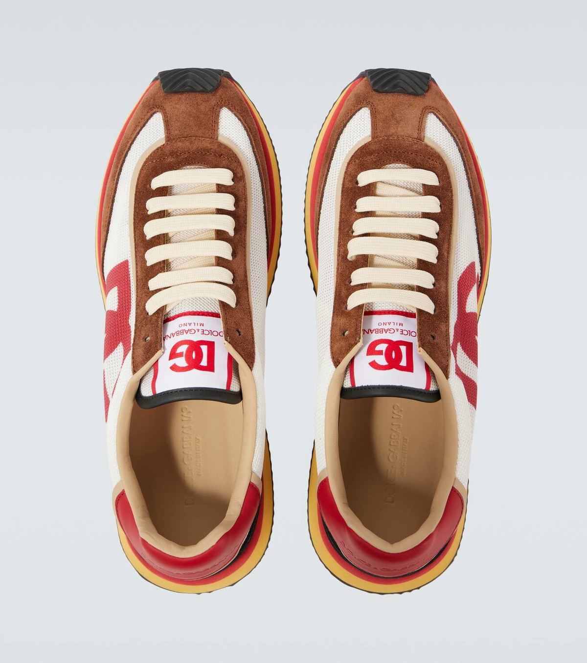 Dolce&Gabbana DG Runner suede-trimmed sneakers Dolce & Gabbana