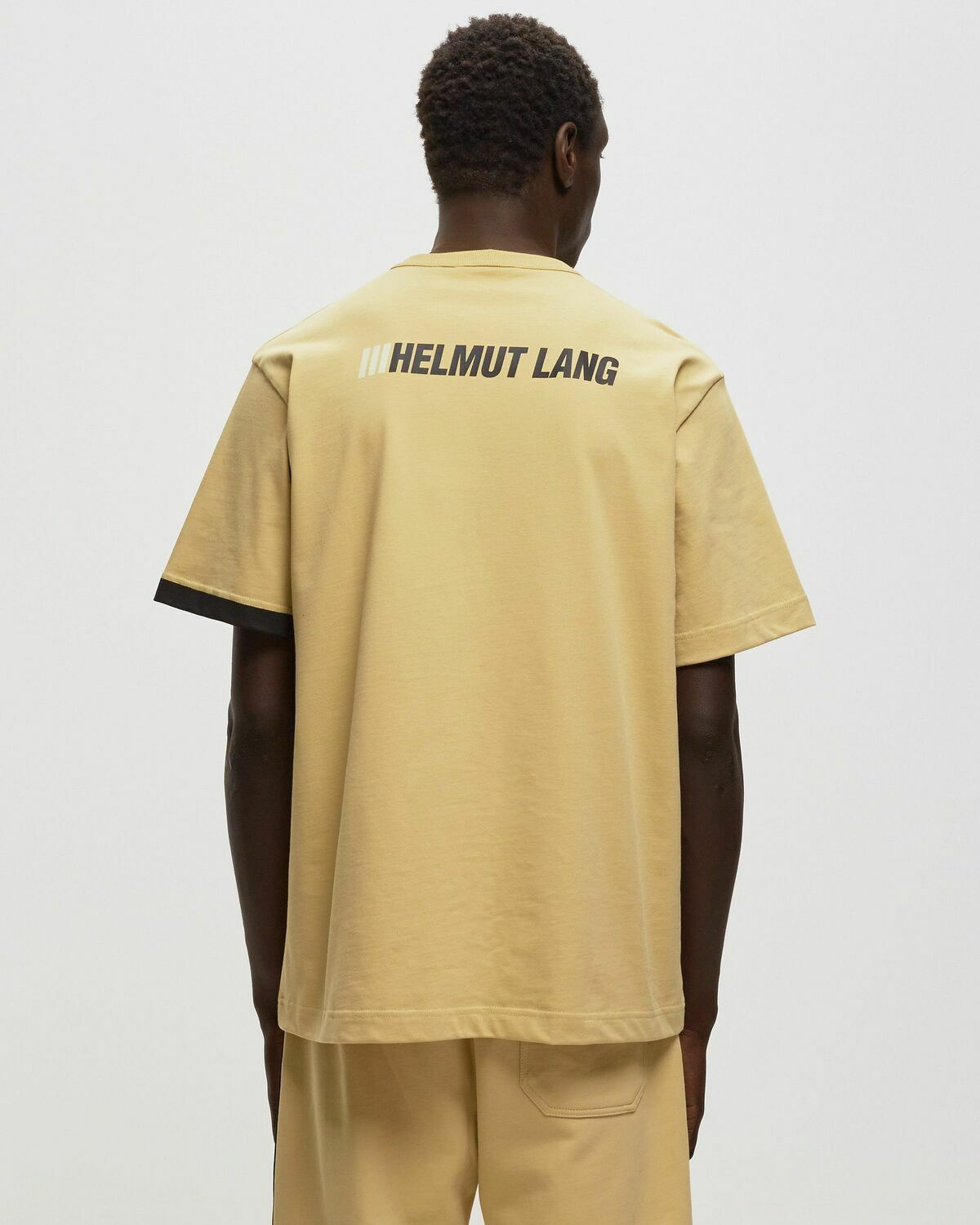 Helmut Lang Slant Tee Yellow Shortsleeves Helmut Lang