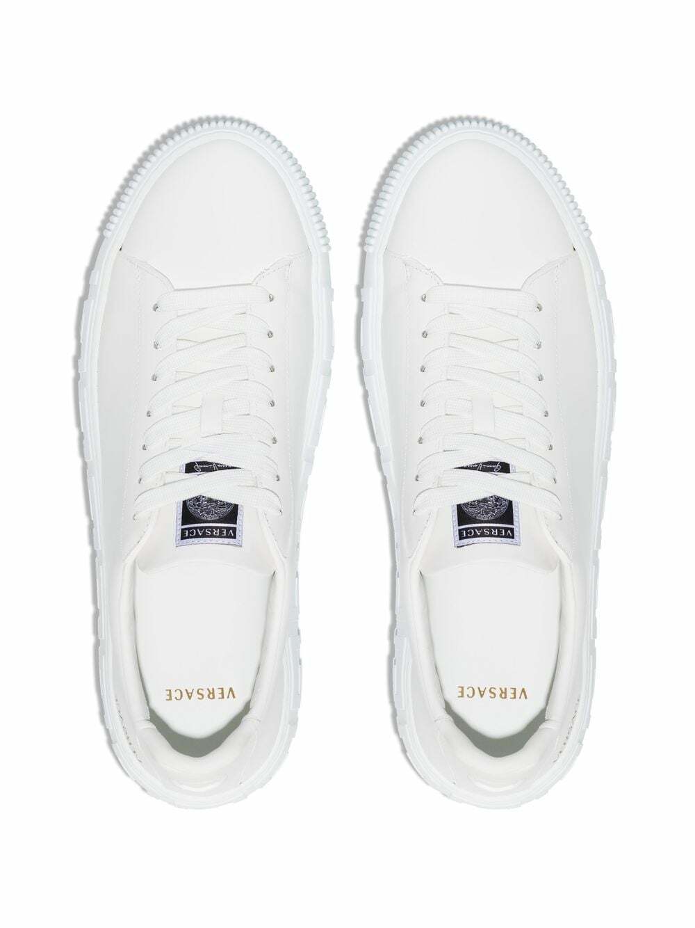 VERSACE - Greca Leather Sneakers Versace