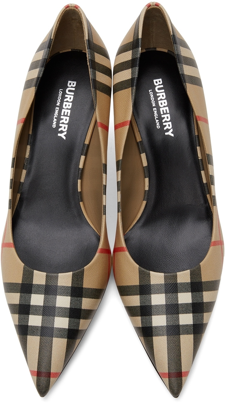 Burberry Beige Vintage Check Aubri Heels Burberry