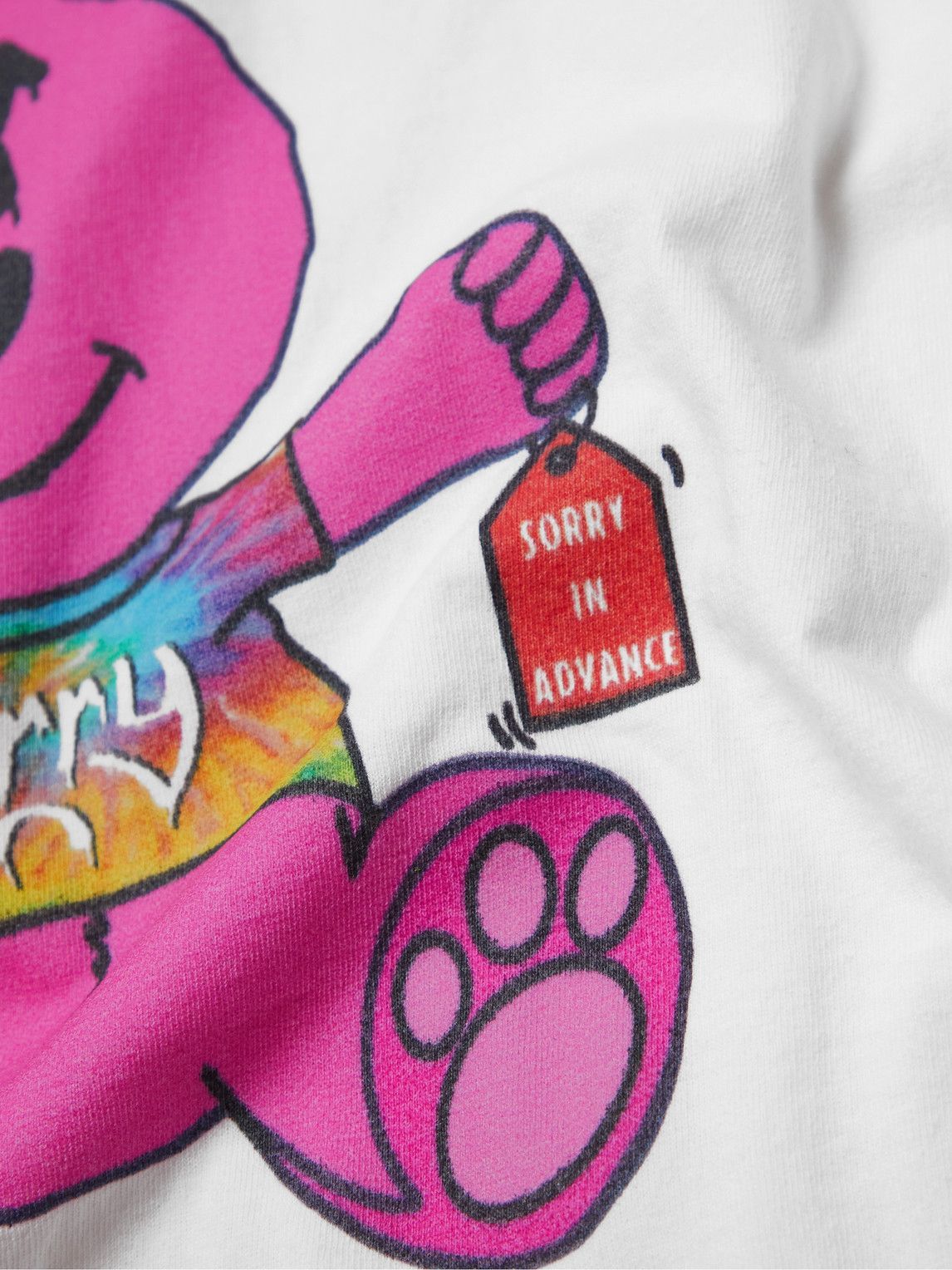 Sorry In Advance - Logo-Print Cotton-Jersey T-Shirt - White Sorry In ...