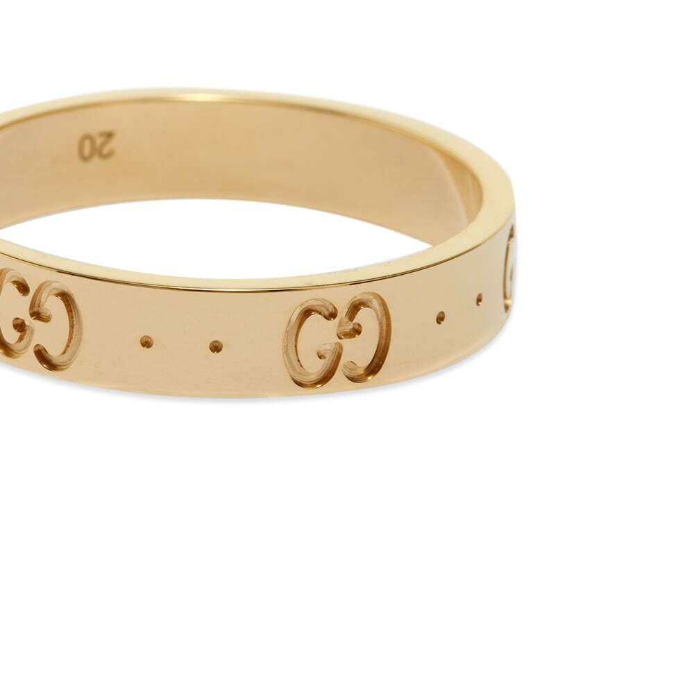 Gucci Women's Icon Thin Band Ring in 18K Yellow Gold Gucci