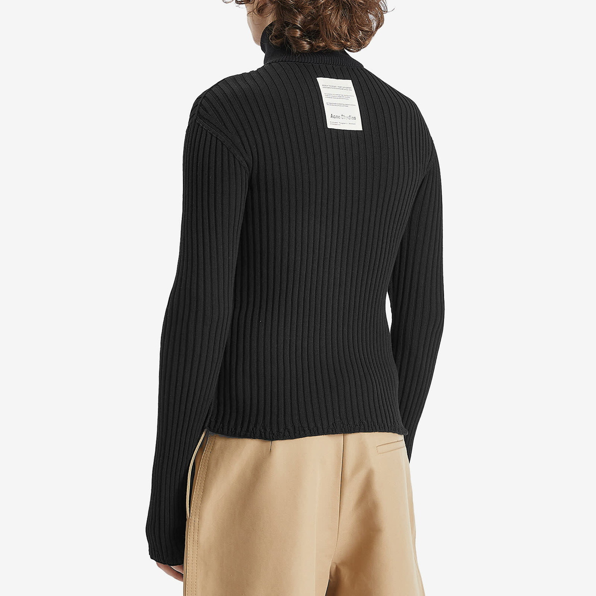 Acne Studios Men's Koton Cotton Core Zip Through in Black Acne Studios