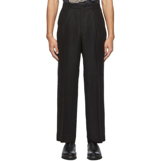 Our Legacy Black Fine Sack Borrowed Chino Trousers Our Legacy