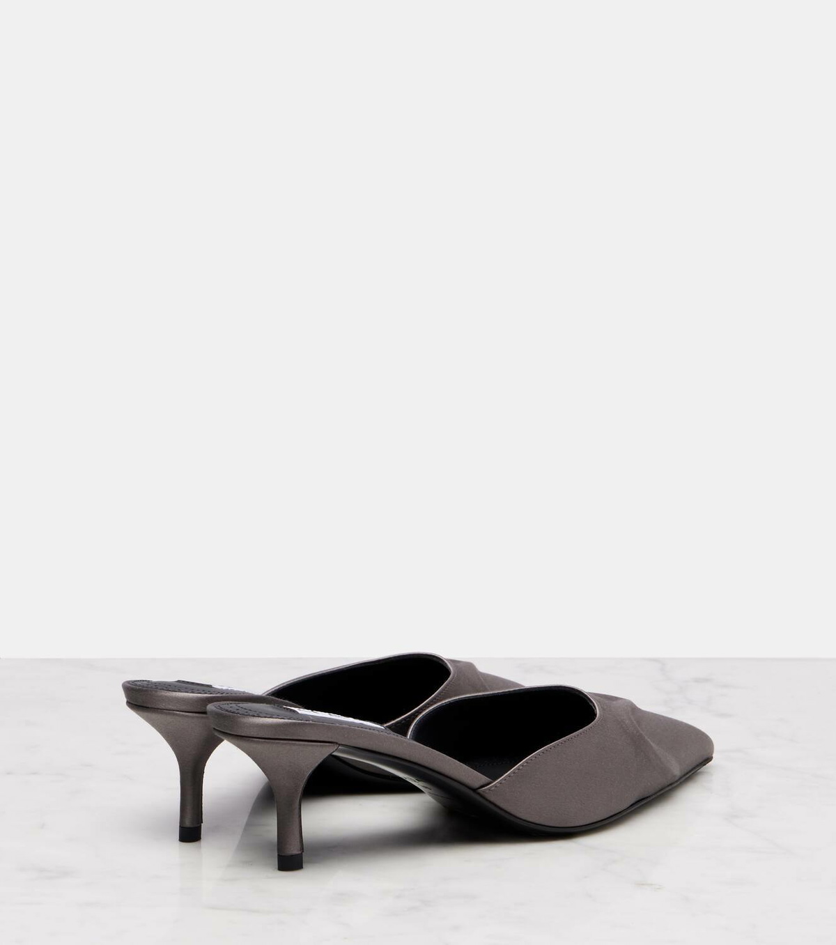 Alaïa Le Cœur 3D 55 satin mules ALAÏA