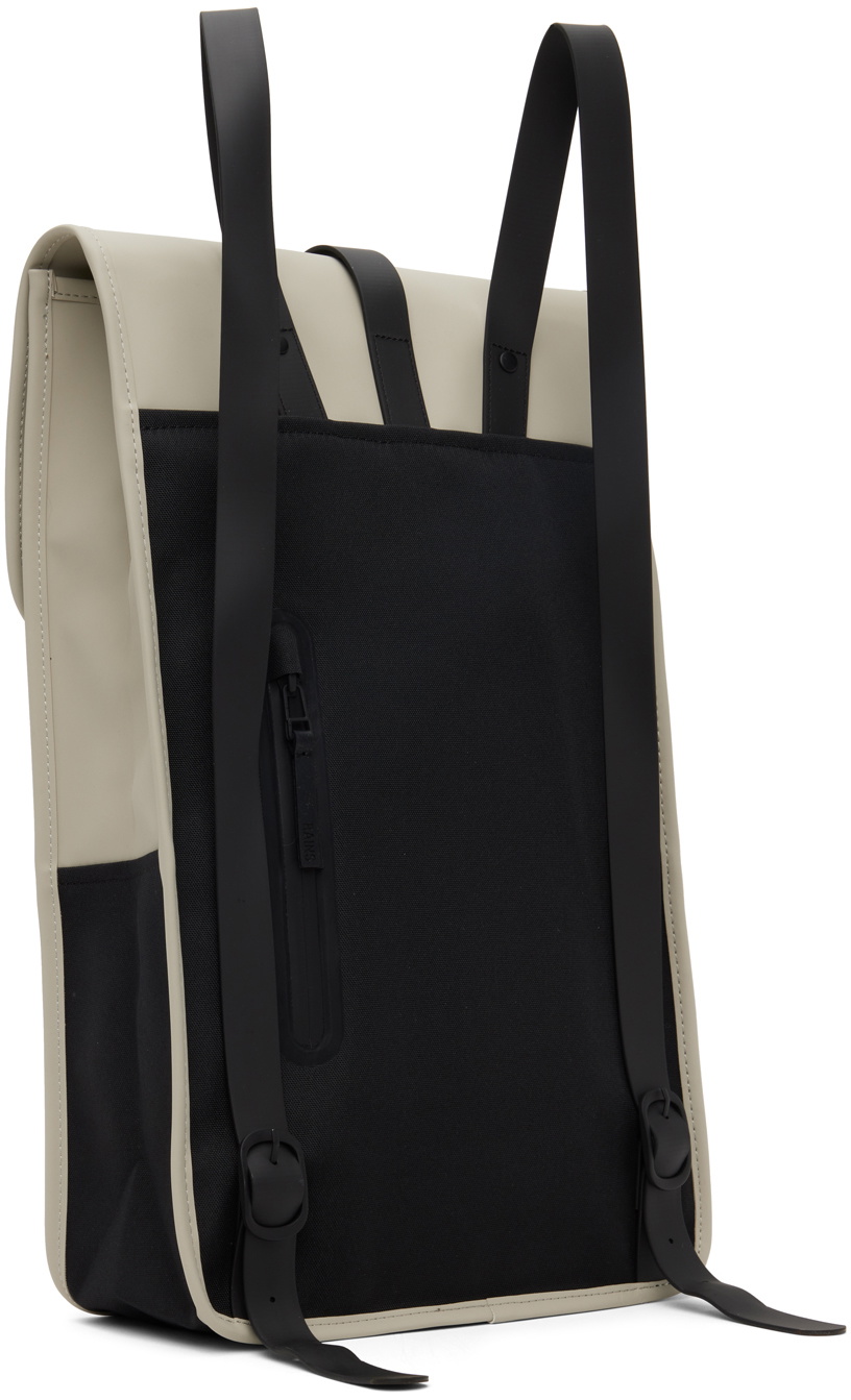 RAINS Beige Waterproof Backpack Rains