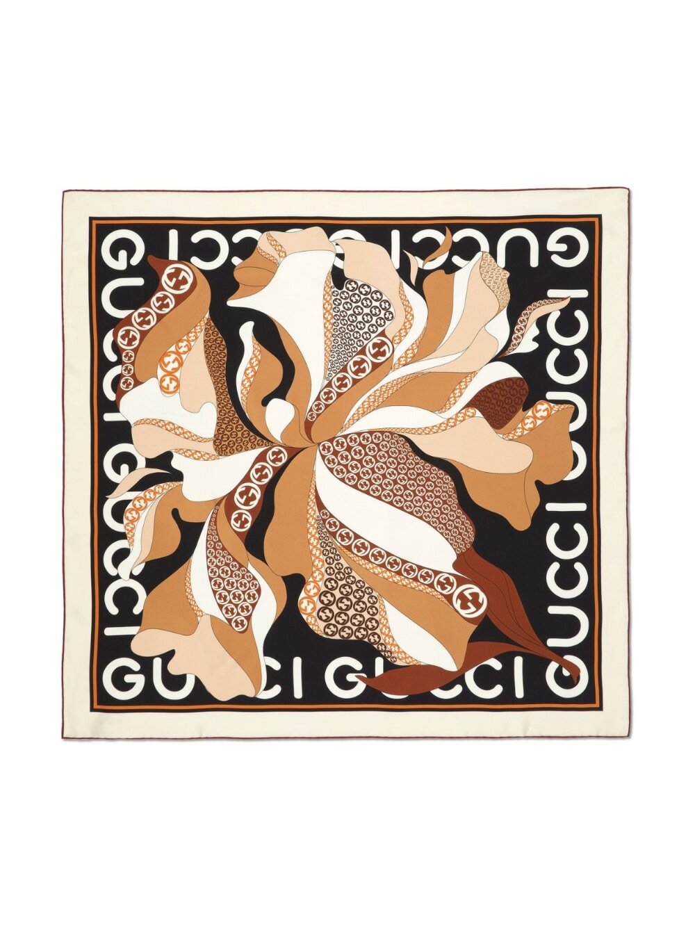 GUCCI - Printed Silk Scarf Gucci