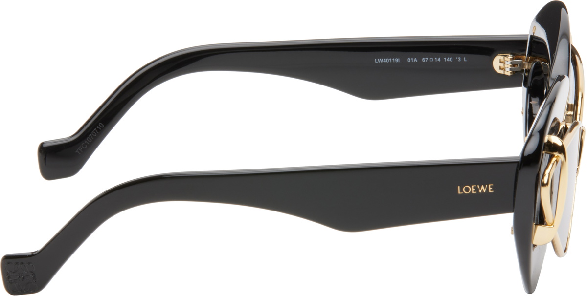 LOEWE Black Cateye Double Frame Sunglasses Loewe
