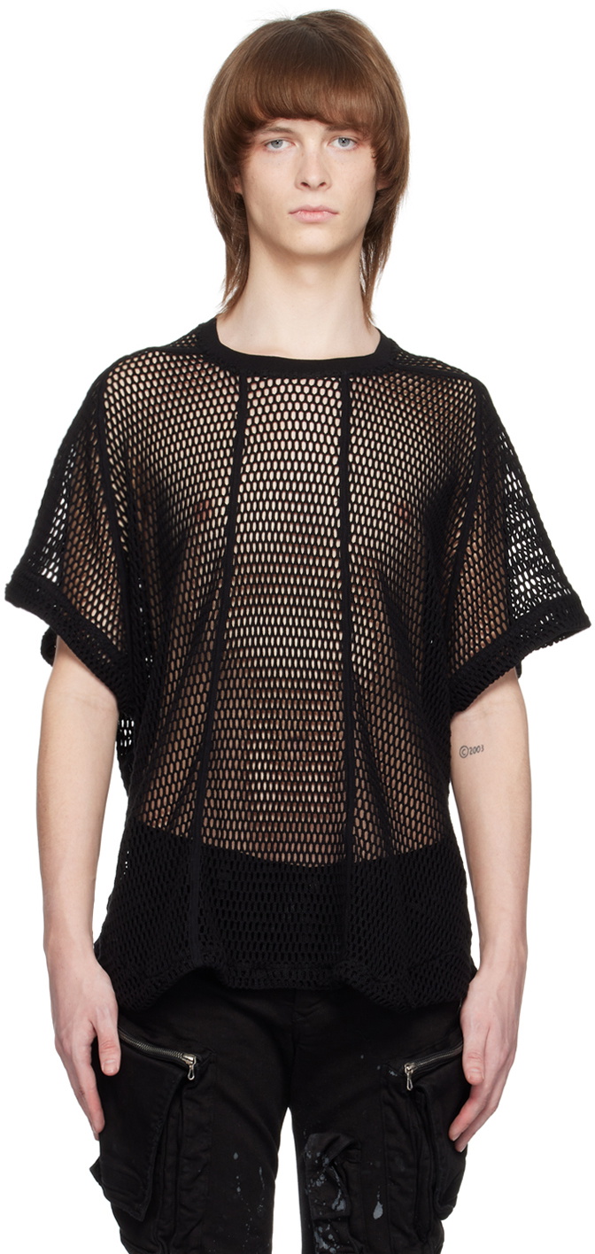 Julius Black Sheer T-Shirt Julius