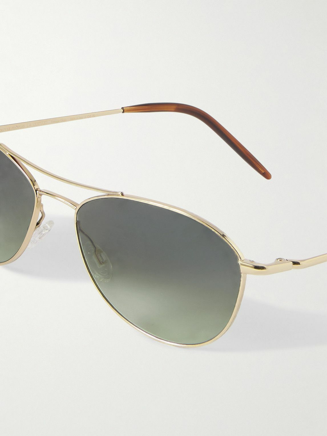 Oliver Peoples - Aero II Aviator-Style Gold-Tone Sunglasses Oliver Peoples