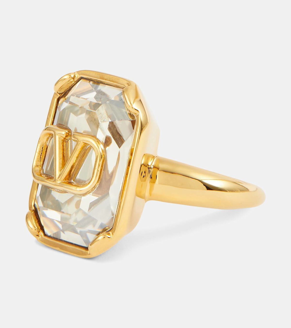 Valentino VLogo crystal-embellished ring Valentino