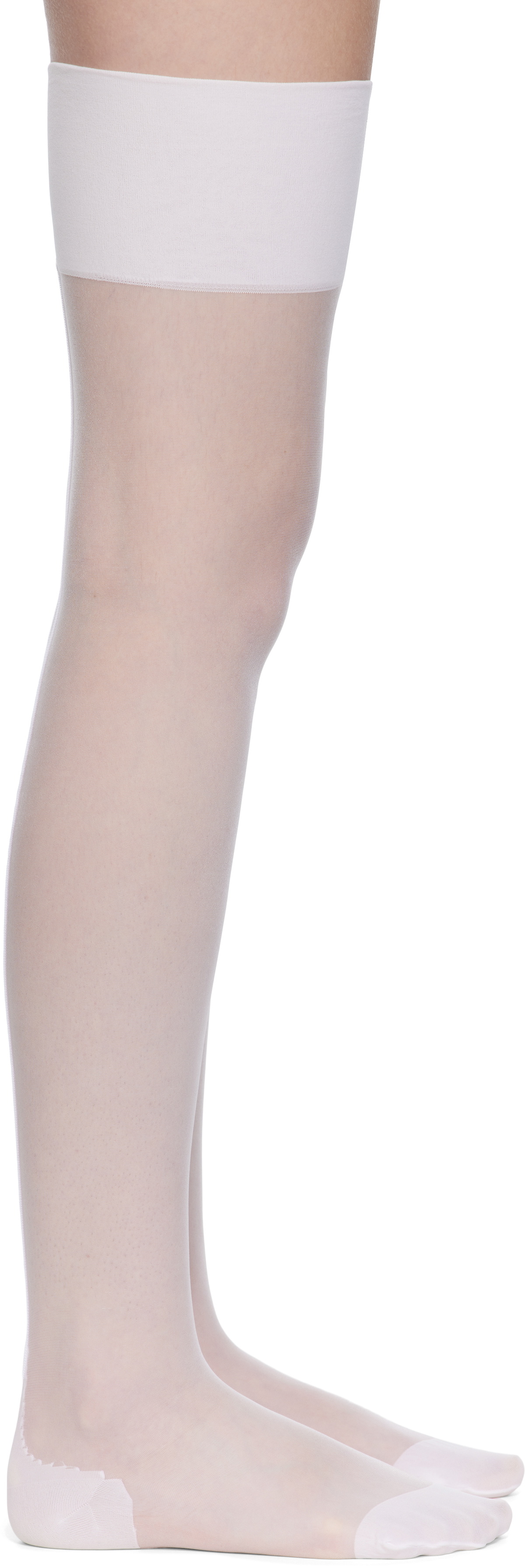 Agent Provocateur White Amber Stocking Socks Agent Provocateur