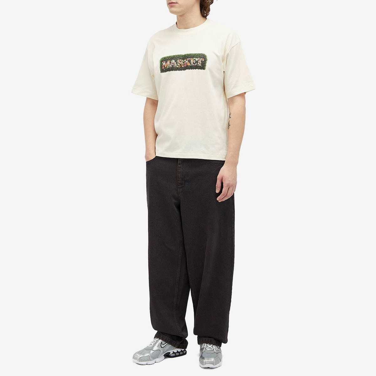 Market Men's Hedges T-Shirt in Ecru MARKET