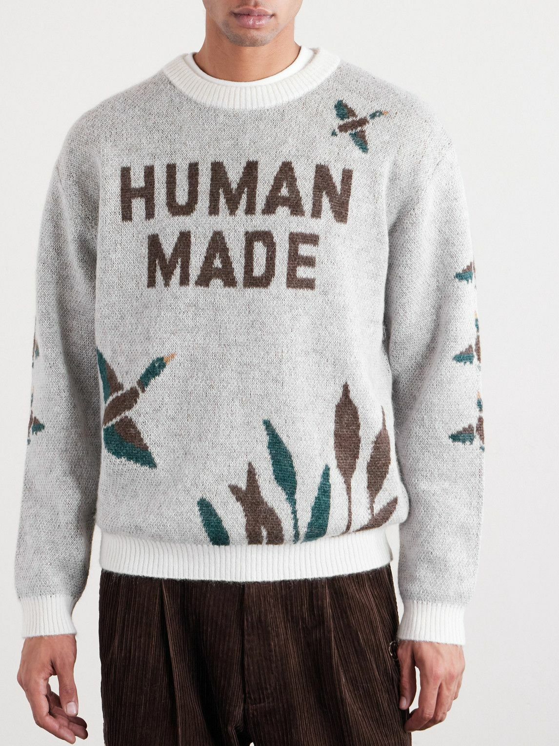 Human Made - Jacquard-Knit Sweater - Gray Human Made