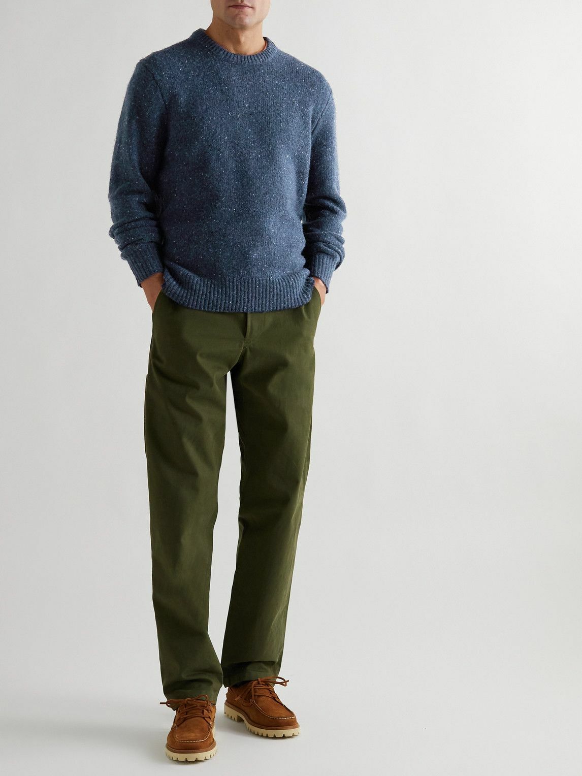 Alex Mill - Donegal Merino Wool-Blend Sweater - Blue Alex Mill