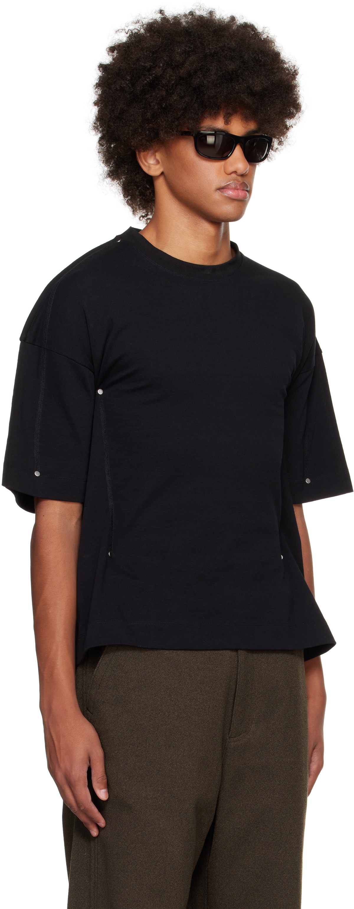 Karmuel Young Black Square Second Skin XY-Plane Vacuum T-shirt Karmuel ...