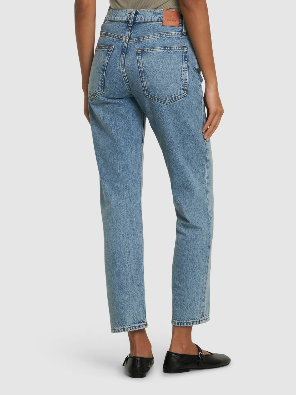 ANINE BING Benson High Rise Straight Jeans ANINE BING