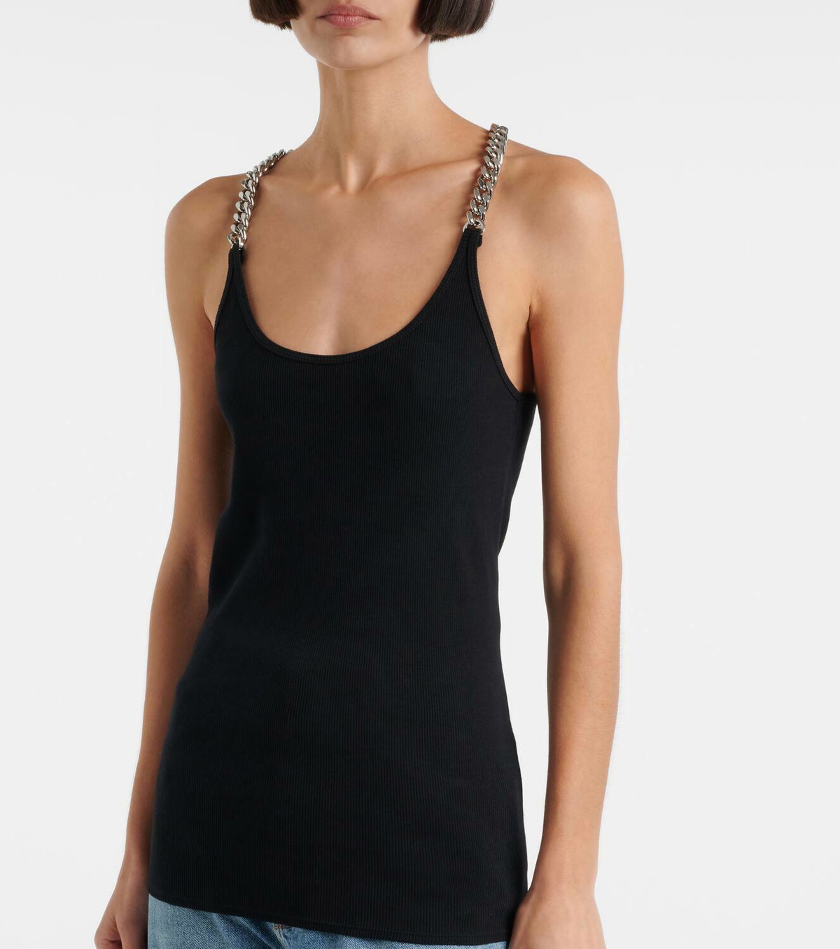 Stella McCartney Cotton-blend tank top Stella McCartney