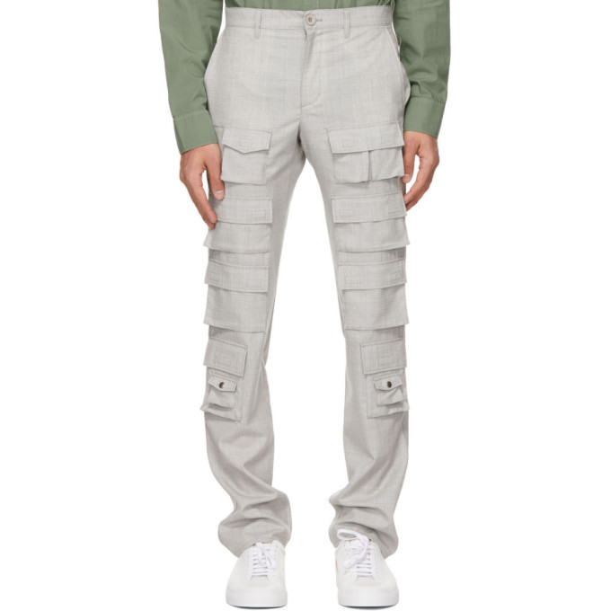 Givenchy Grey Multipocket Cargo Pants Givenchy