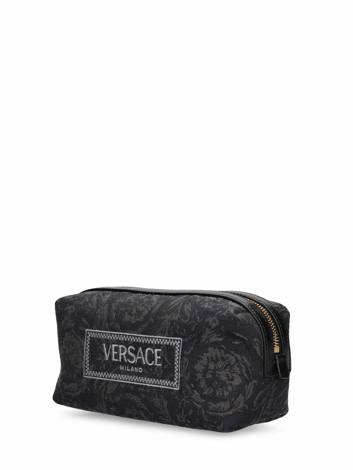 VERSACE - Logo Jacquard Makeup Bag Versace