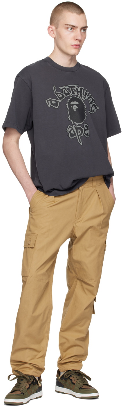 BAPE Black Mad College T-Shirt A Bathing Ape