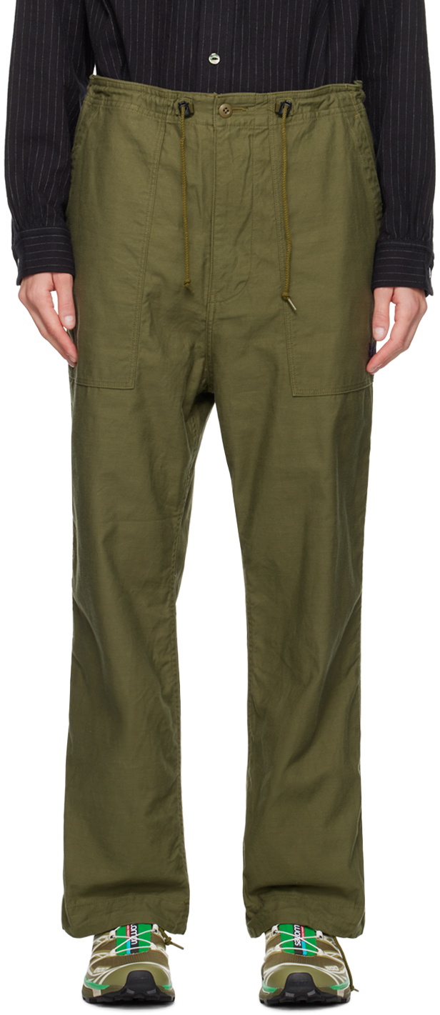 NEEDLES Green String Fatigue Trousers Needles