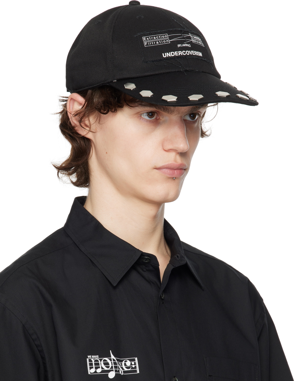 UNDERCOVER Black Stud Cap Undercover