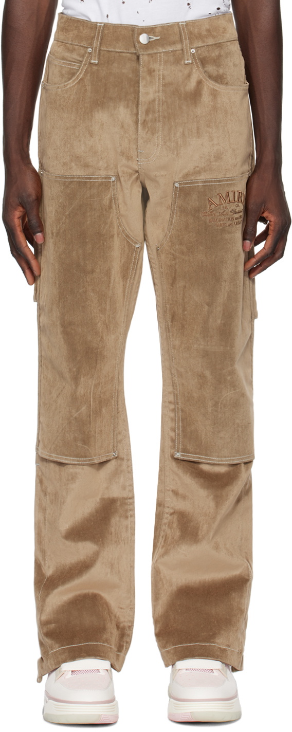 AMIRI Tan Carpenter Jeans Amiri