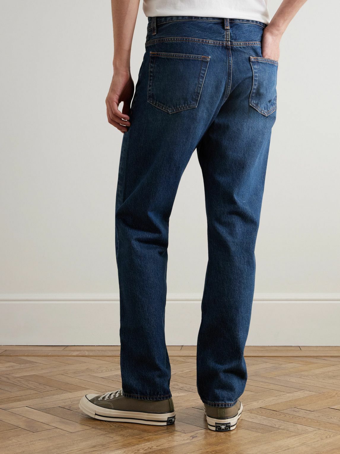 FRAME - The Straight Jeans - Blue Frame Denim