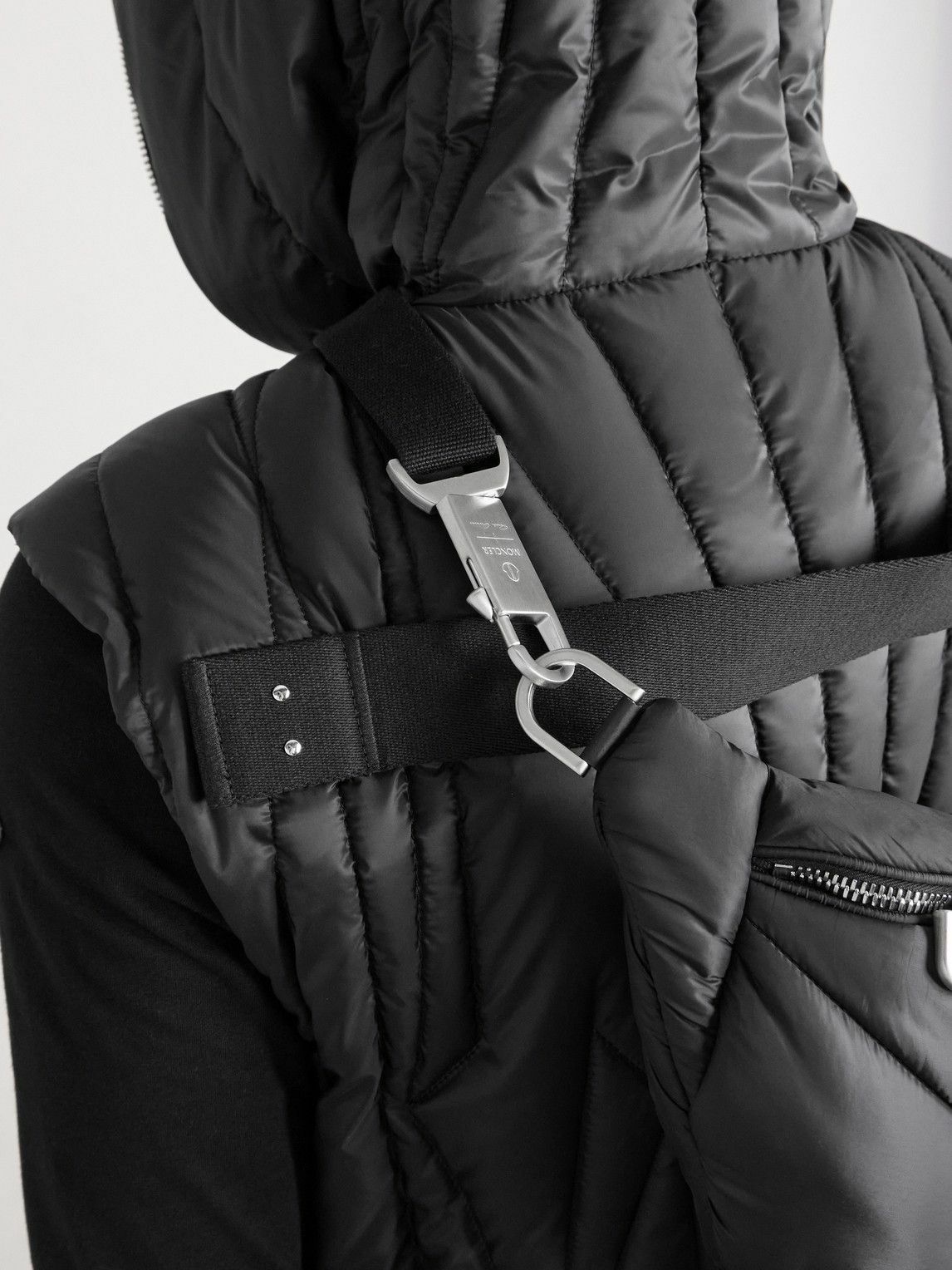 Rick Owens - Moncler Quilted Padded Shell Belt Bag Rick Owens