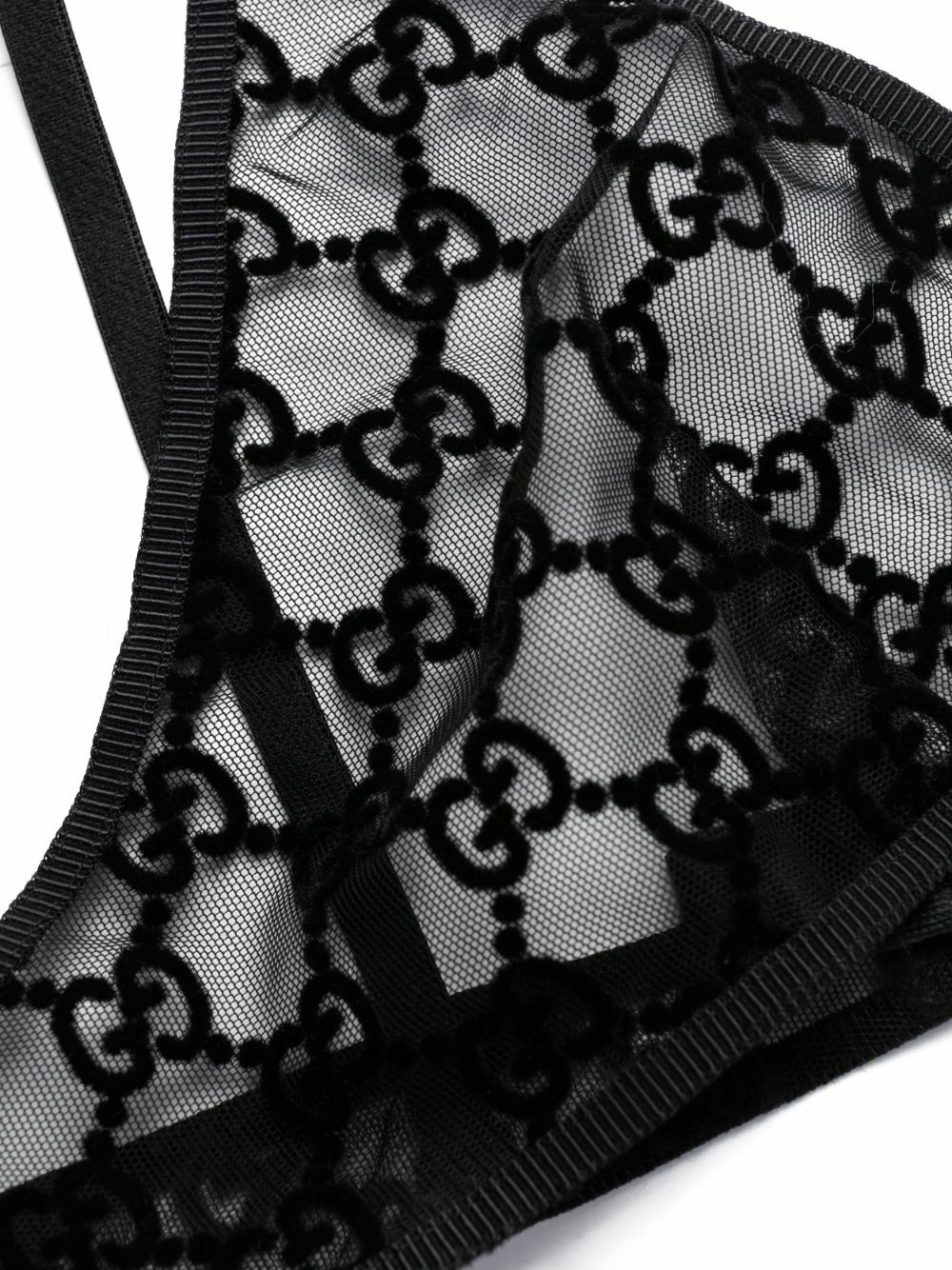 Gucci Black GG Tulle Lingerie Set Gucci