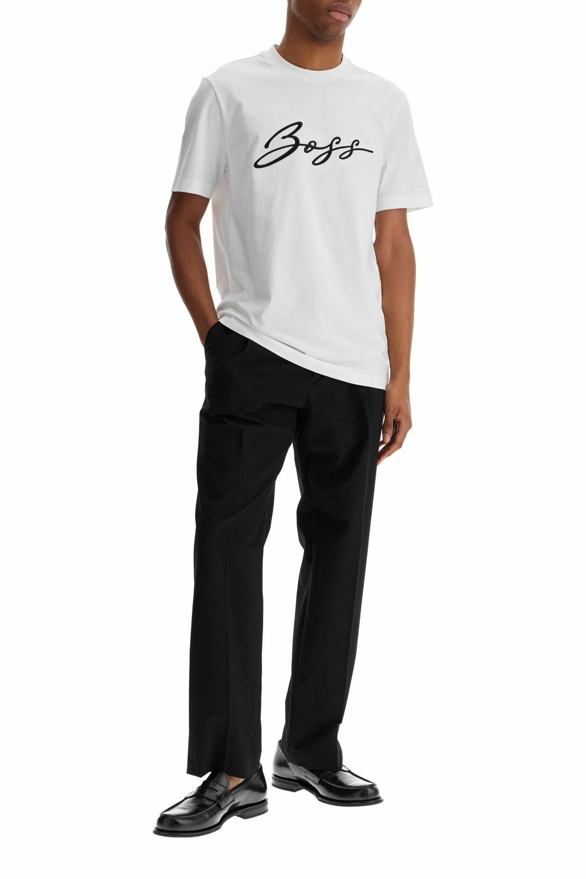 BOSS embroidered t-shirt White BOSS