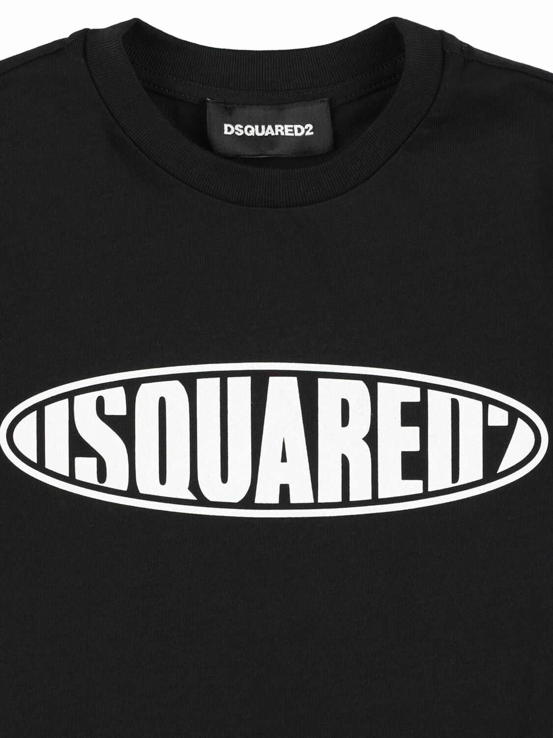 DSQUARED2 Logo Print Cotton Jersey T-shirt Dsquared2