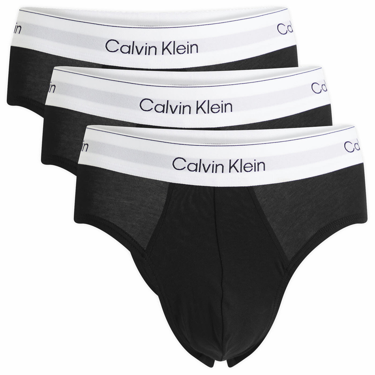 Calvin Klein Men's Icon Hip Brief - 3 Pack in Black/White Calvin Klein