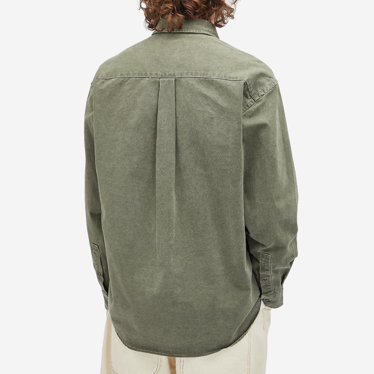FrizmWORKS Men's Carpenter Pocket Work Shirt in Olive FrizmWORKS
