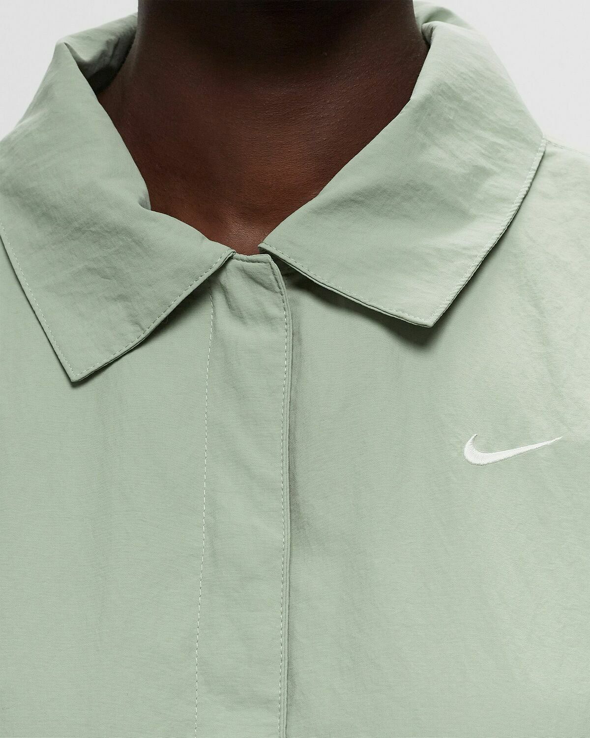 Nike Essential Uv Protection Woven Coach Jacket Green Windbreaker Nike