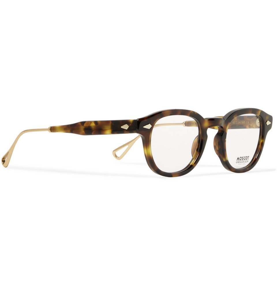 Moscot - Lemtosh Round-Frame Tortoiseshell Acetate and Gold-Tone ...