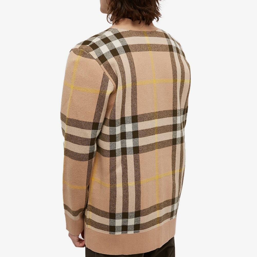 Burberry Men's Wilmore Check Cardigan in Truffle Burberry