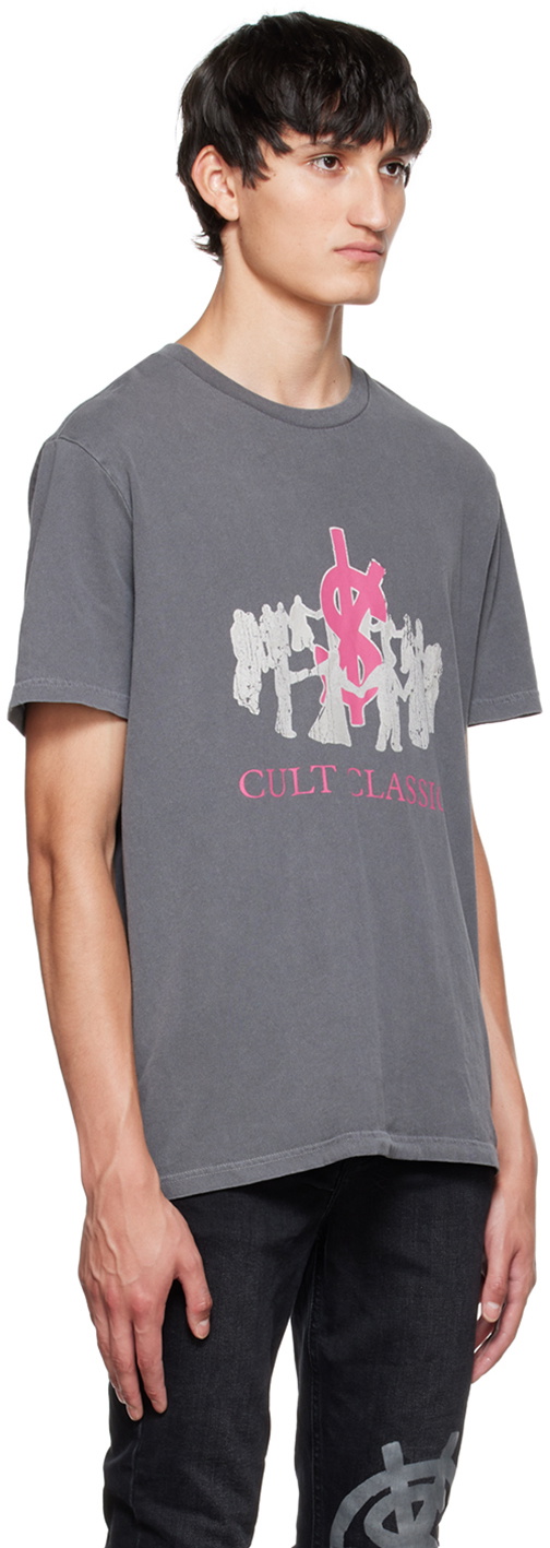 Ksubi Gray Classic Kash T-Shirt Ksubi