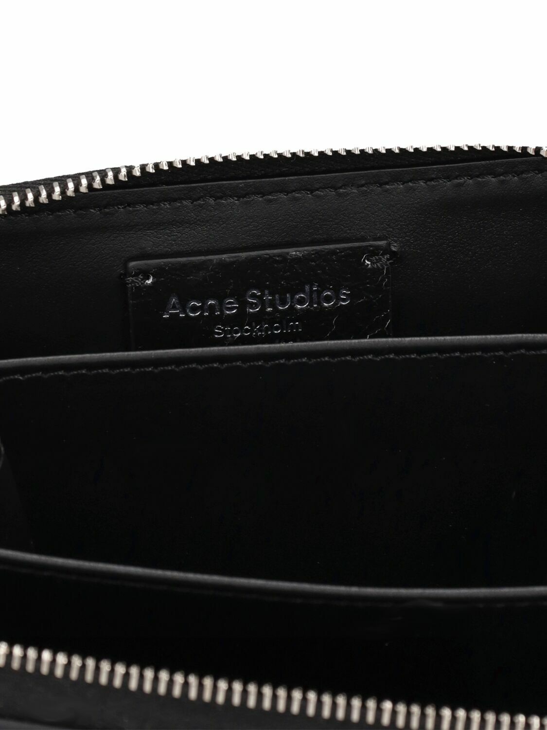 ACNE STUDIOS - Acite Leather Zip Around Wallet Acne Studios