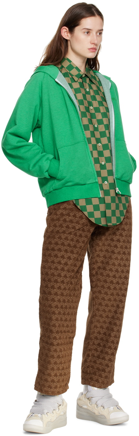 ERL Green Raglan Hoodie ERL