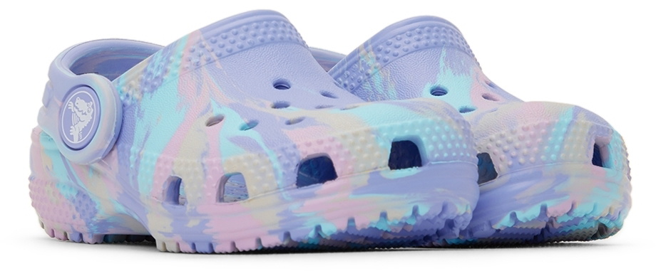Crocs Baby Blue Classic Marbled Clogs Crocs