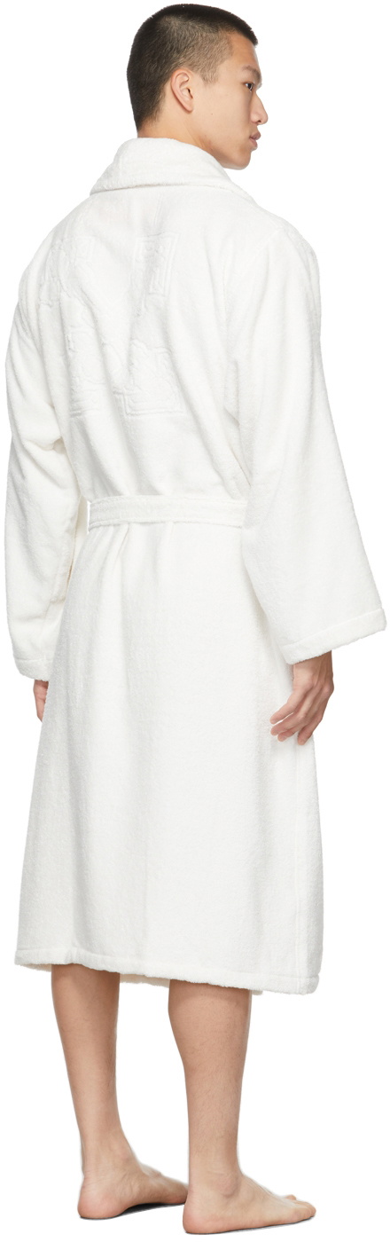 Off-White White Arrows Leaves Bath Robe Off-White