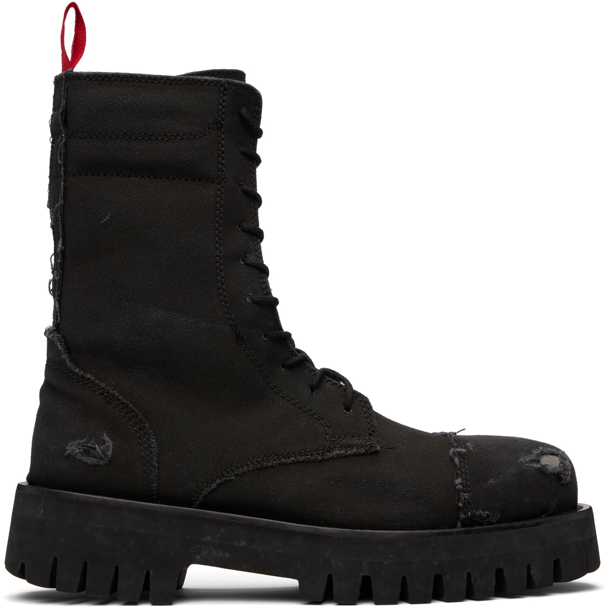 424 Black Canvas X Boots 424