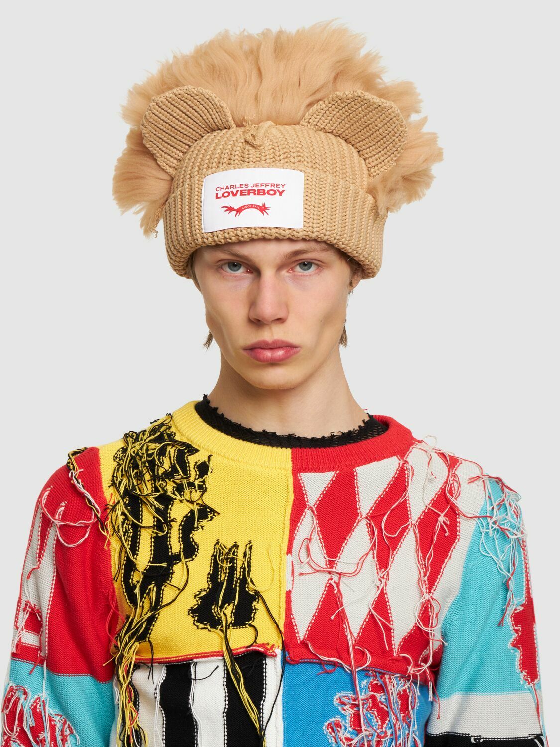 CHARLES JEFFREY LOVERBOY - Chunky Lion Cotton Beanie Charles Jeffrey ...